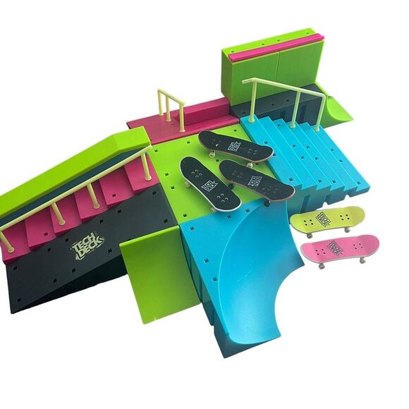 Toys | Tech Deck Neon Mega Park Xconnect Creator 5 Fingerboards Blind ...